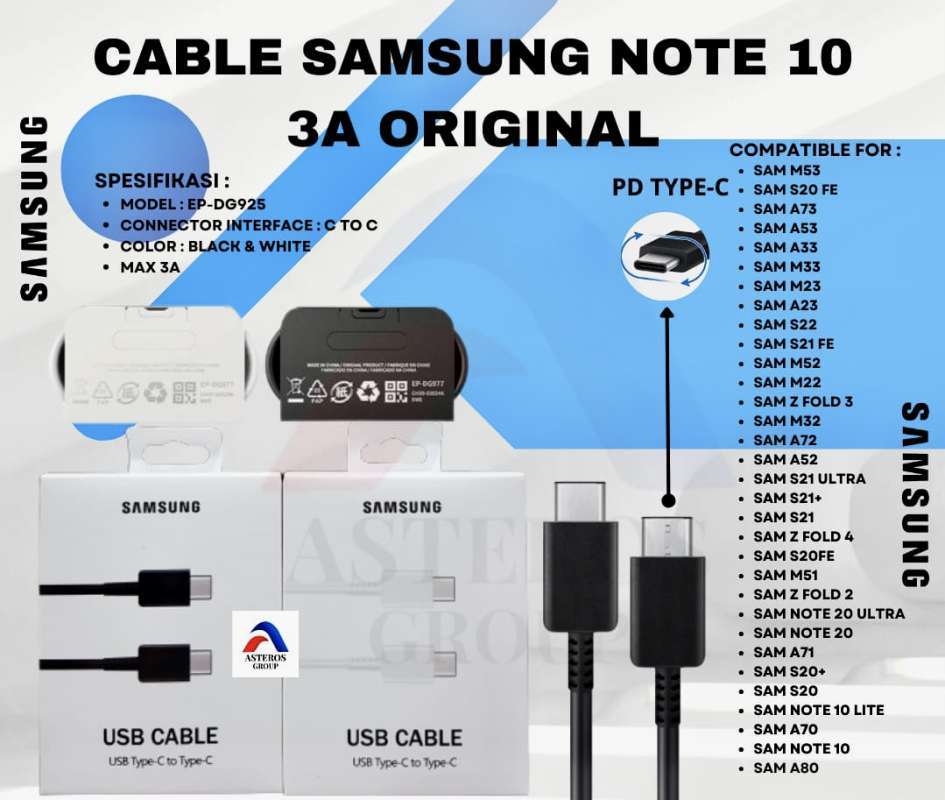 Promo Samsung Original Super Fast Charging Data Cable Usb 3.1 Type C To ...