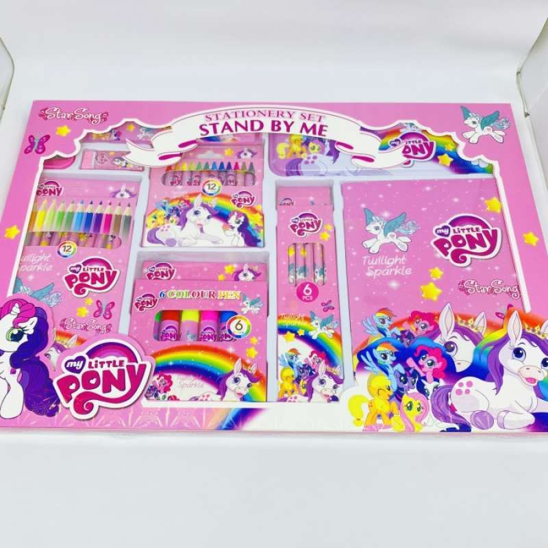 Jual Stationary Set Xl Alat Tulis Gambar Anak Lengkap Little Pony Di ...