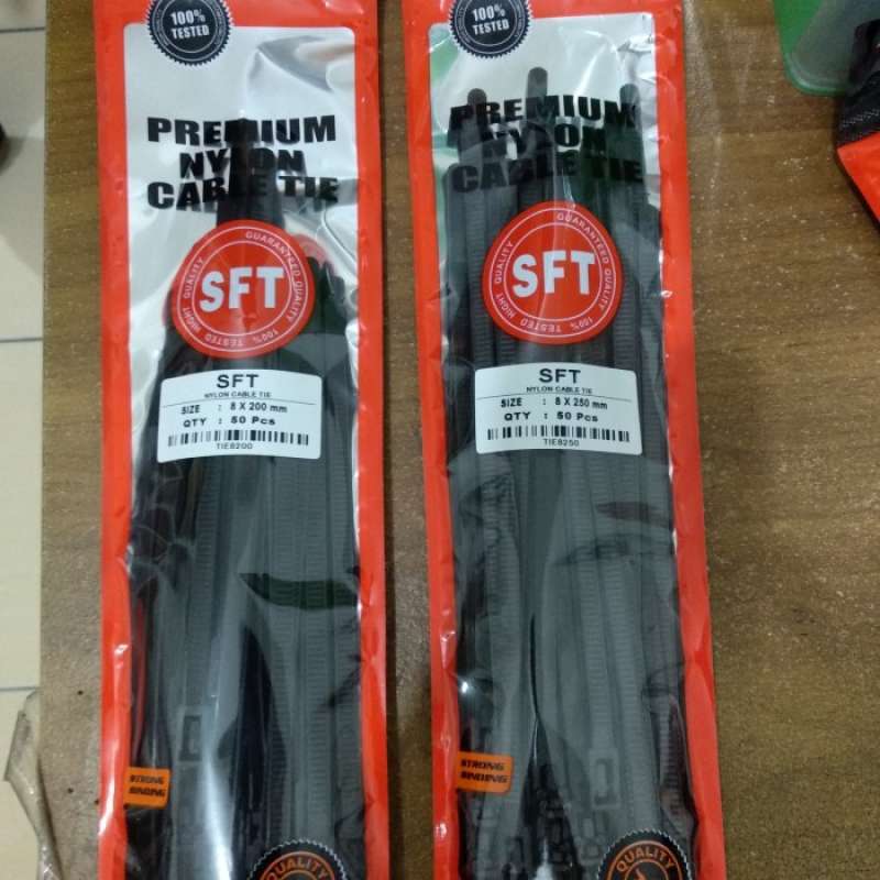 Jual Kabel Ties Reuseable/isi 50/pack Merek Sft/ Premium Nylon Cable ...