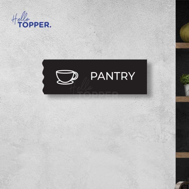 Jual Sign Akrilik Signage Tulisan Acrylic Papan Curly Style - Pantry Di ...