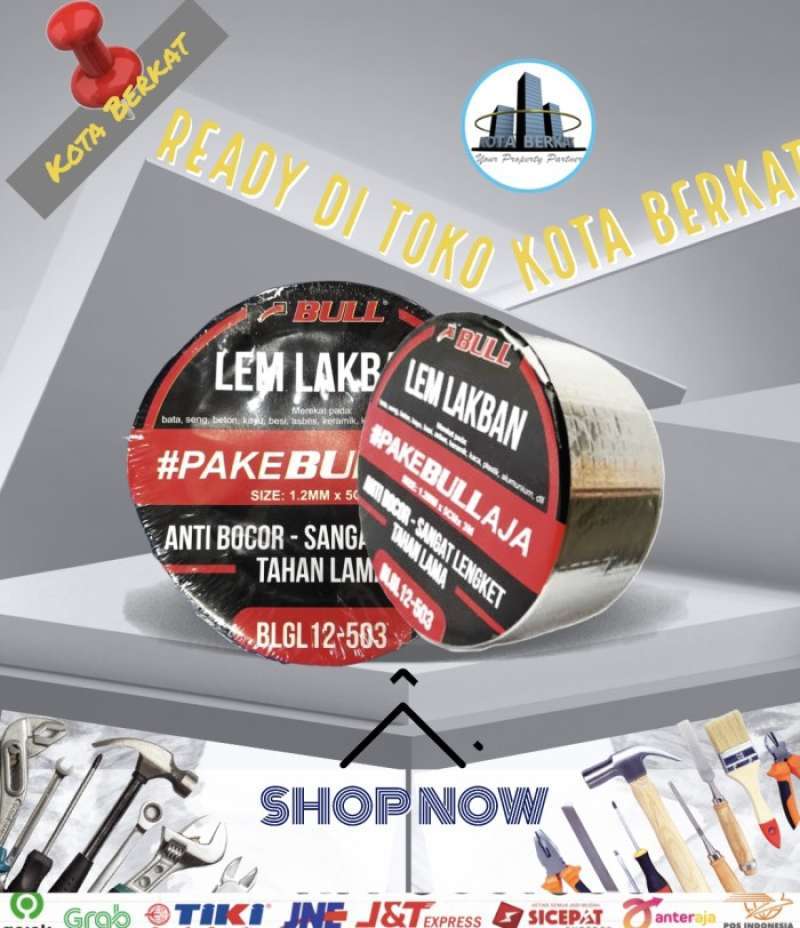 Jual Lem Lakban Anti Bocor Bull/ Lem Serbaguna Bull Sangat Lengket Di ...