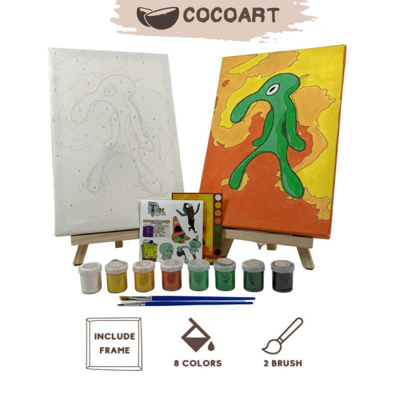 Jual Paint By Number Kit [ Tampan Dan Berani // Spongebob Squarepants ...