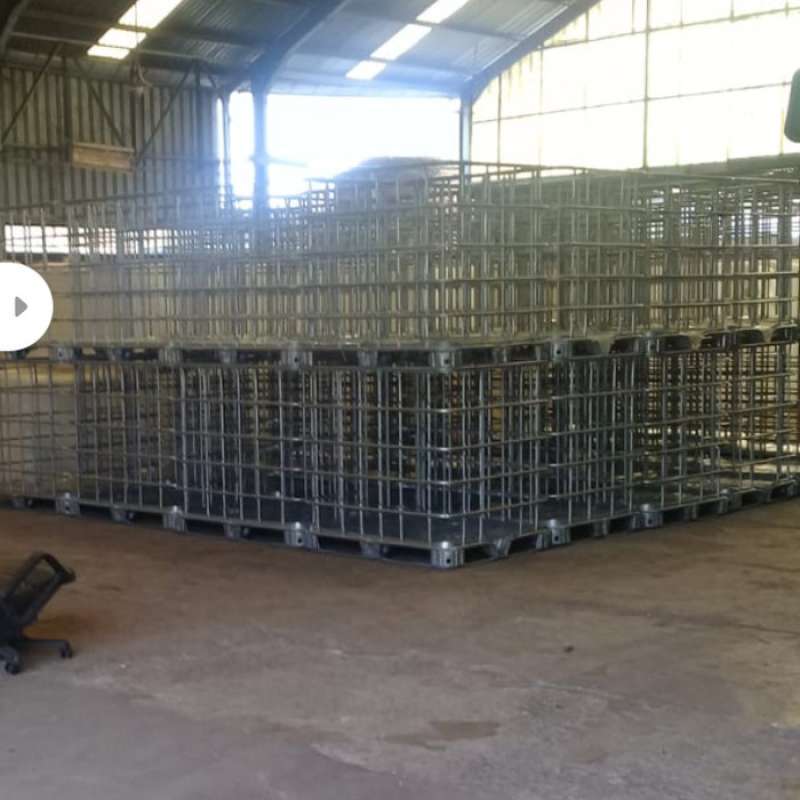 Jual Keranjang Besi Ibc Kerangkeng Kempu Bulk/pallet Mesh/palet Mesh Di ...
