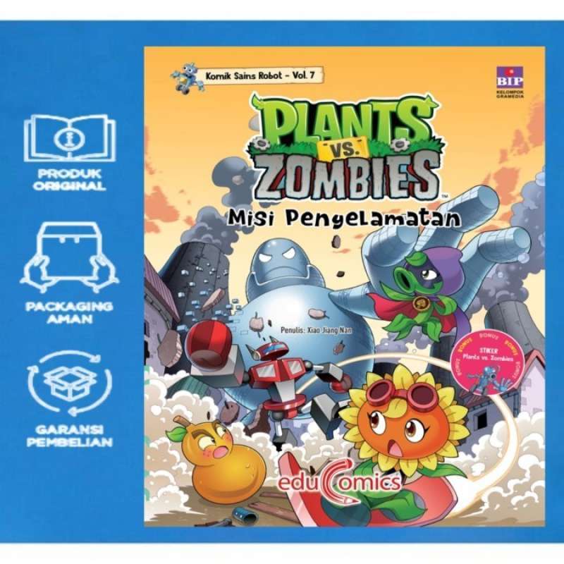 Promo Ori Buku Plants Vs Zombies Komik Sains Robot 7: Misi Penyelamatan ...