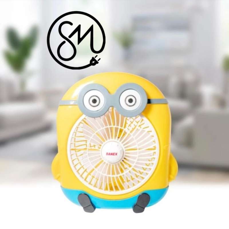 Jual Kipas Angin Karakter Hello Kitty Doraemon Minion Sanex 8 Inch Box ...