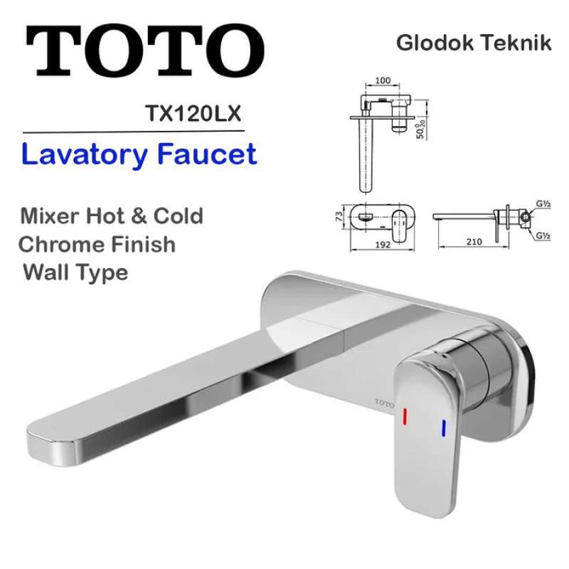 Promo Toto Kran Wastafel Tembok - Wall Type Lavatory Faucet Mixer ...
