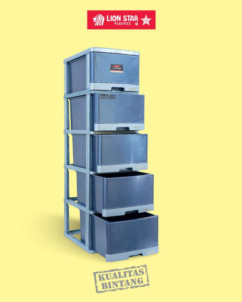 Promo Lion Star Excel Container Lemari Rak Baju Pakaian Laci Large ...