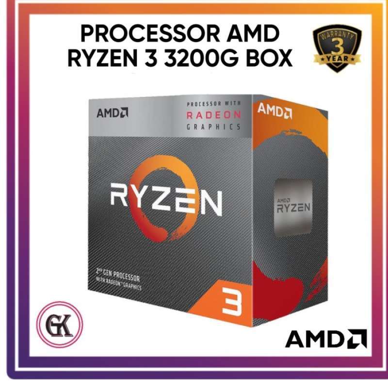 Promo Cessor Amd Ryzen 3 3200g Box 3.6 Ghz Diskon 23% Di Seller ...