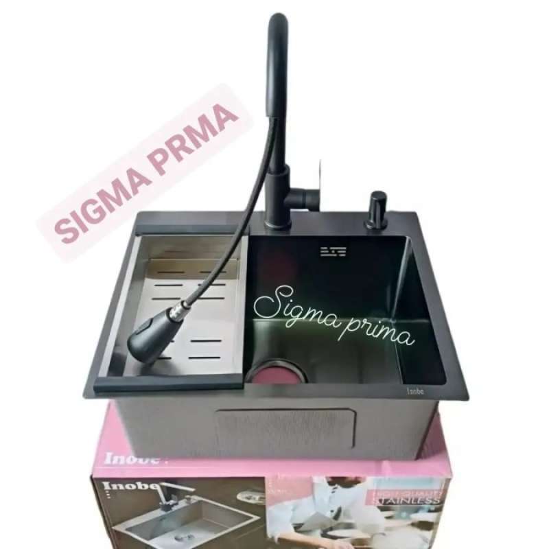 Promo Kitchen Sink Inobe 5243 Paket Lengkap Kran Tarik Stainless/kran ...