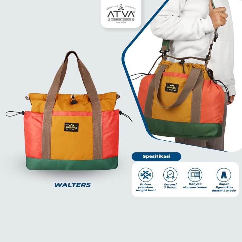 Promo Tas 2 In 1 Totebag & Slingbag Tas Selempang Untuk Cowok Dan Cewek ...