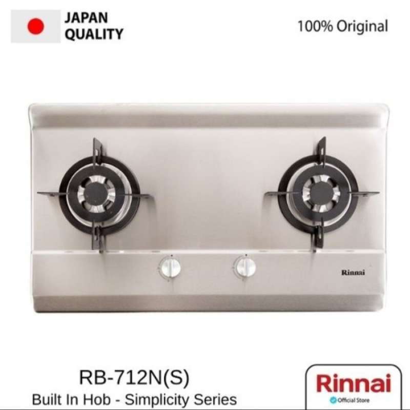 Promo Rinnai Kompor Tanam 2 Tungku Rb 712 Ns Stainless Rb712ns ...