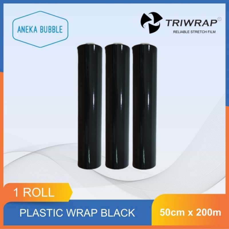 Promo Plastik Wrapping Hitam 50cm X 200m - Black Diskon 23% Di Seller ...