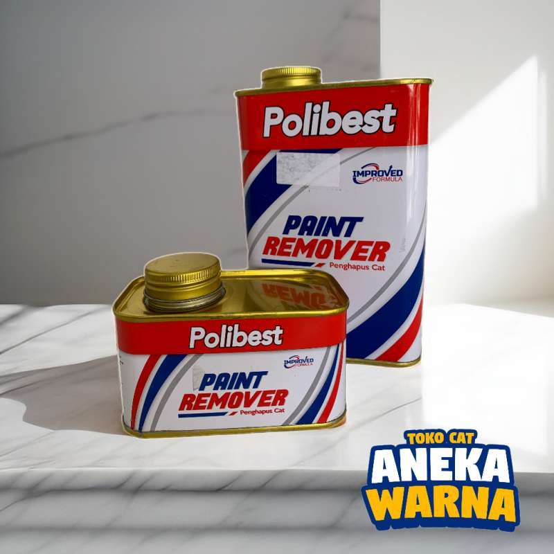 Jual Polibest Paint Remover Kemasan 200cc / 1l / Penghapus Cat Kayu ...