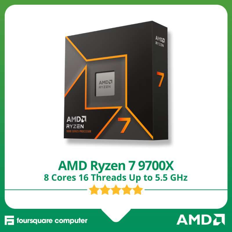 Promo Cpu Amd Ryzen 7 9700x Gaming Processor 8 Core 16 Threads Up To 5.5 Ghz Resmi Diskon 2% Di ...