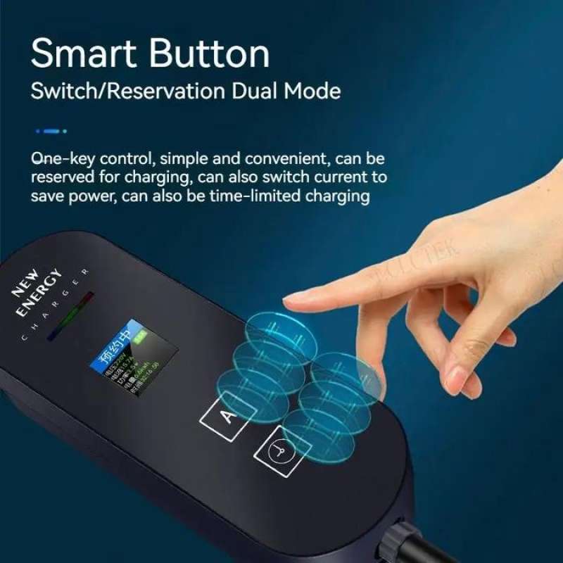 Jual Electric Vehicle Car Charger Station 16a 3.5kw Type 2 Adjustable ...