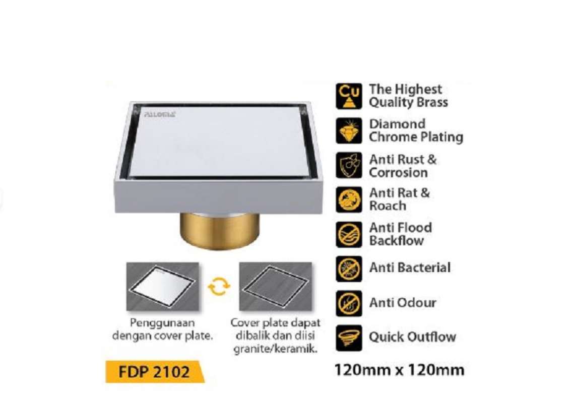 Jual Floor Drain Paloma FDP 2102 Lubang Saringan Air Lantai Mandi Avur ...