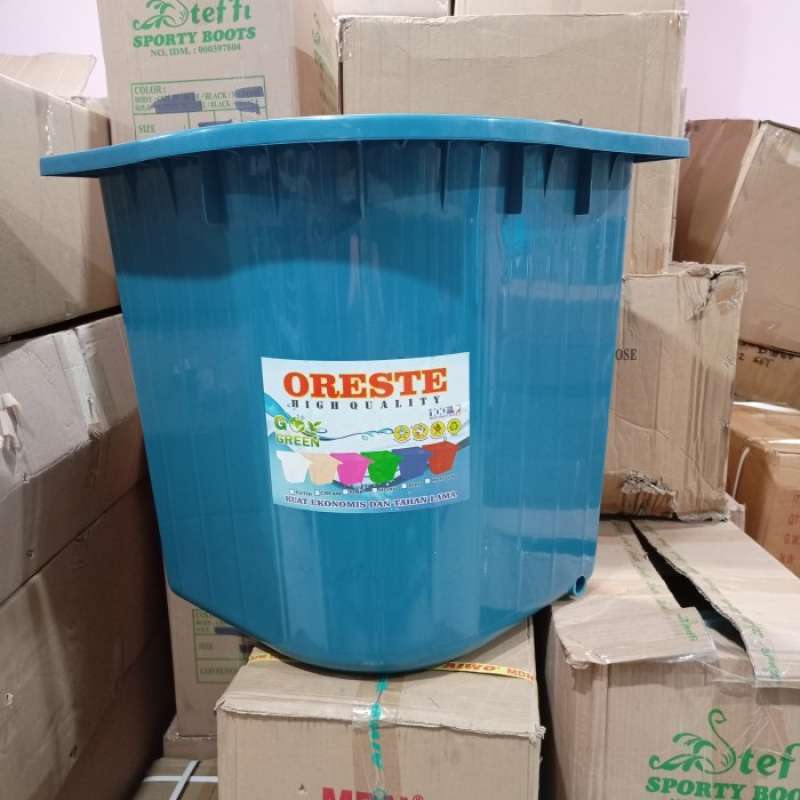 Promo Bak Mandi / Bak Air Sudut Bahan PVC Oreste - Grade Biru Tua ...