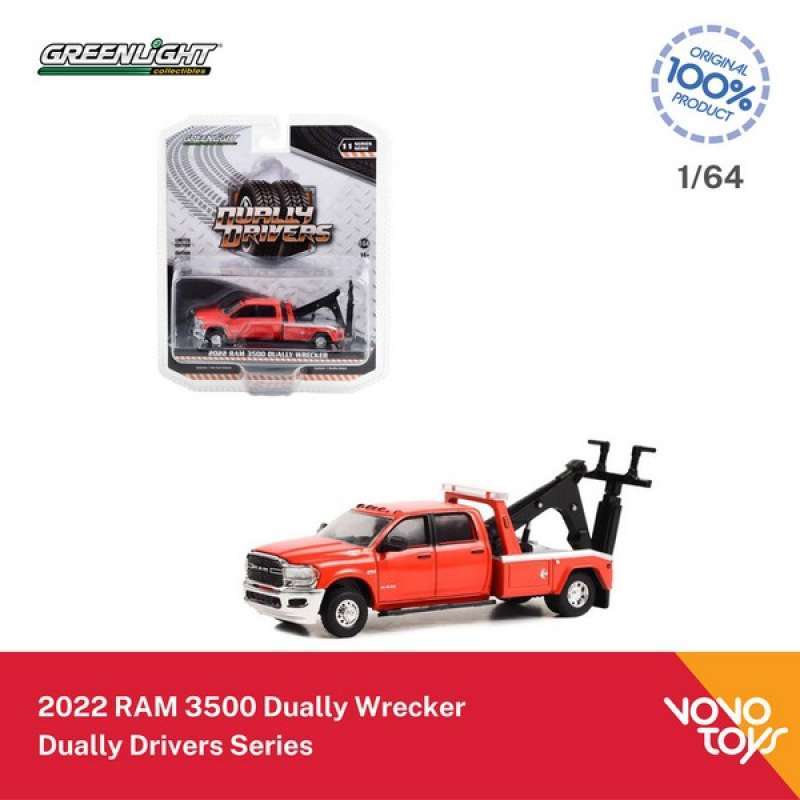 Jual Greenlight 1/64 2022 Ram 3500 Dually Wrecker Dually Drivers Series ...