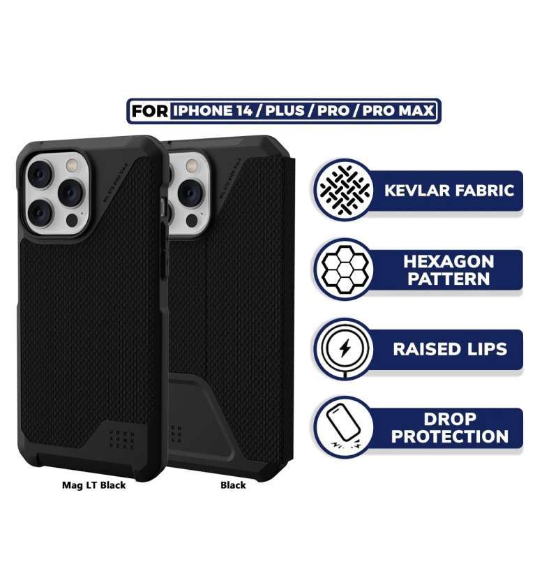 Promo Case iPhone 14 Pro Max Plus UAG Metropolis LT MagSafe Kevlar ...