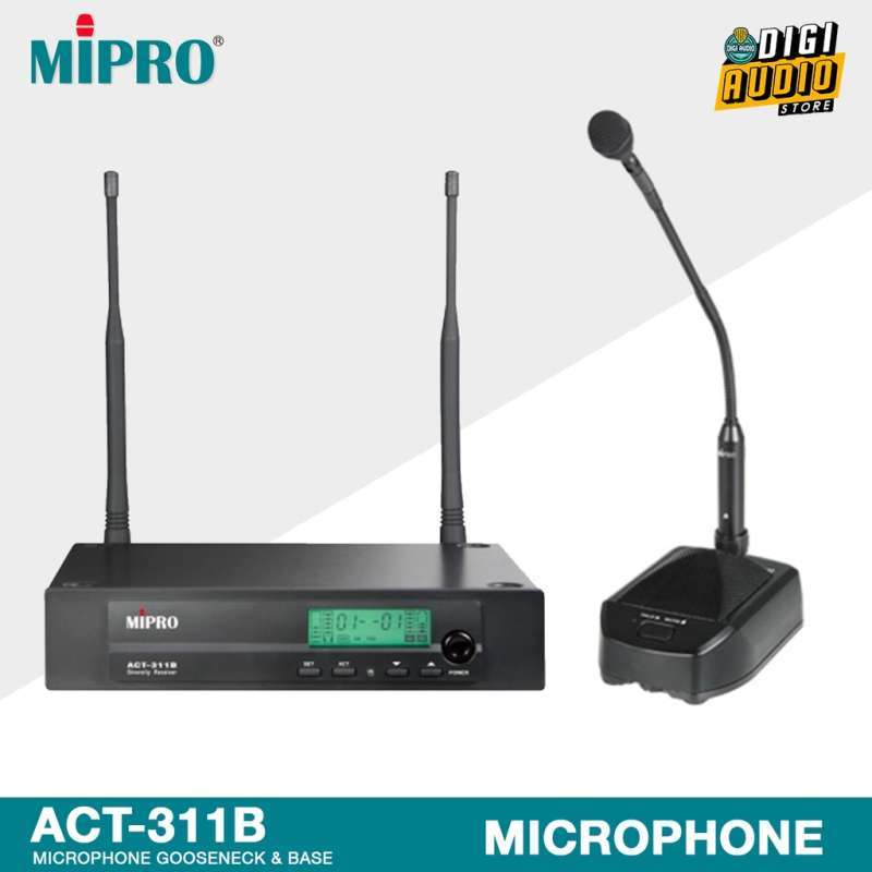 Jual Microphone Gooseneck Wireless Podium Mic Meja Boundary Base Table ...