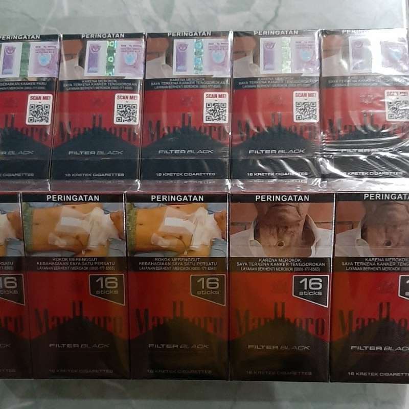 Jual ROKOK MARLBORO FILTER BLACK 16 / MFB 16 di Seller Sumber Jaya by ...