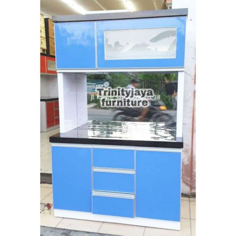 Jual Lemari Piring / Lemari Dapur HPL Jumbo 3 Pintu / Lemari Sayur ...
