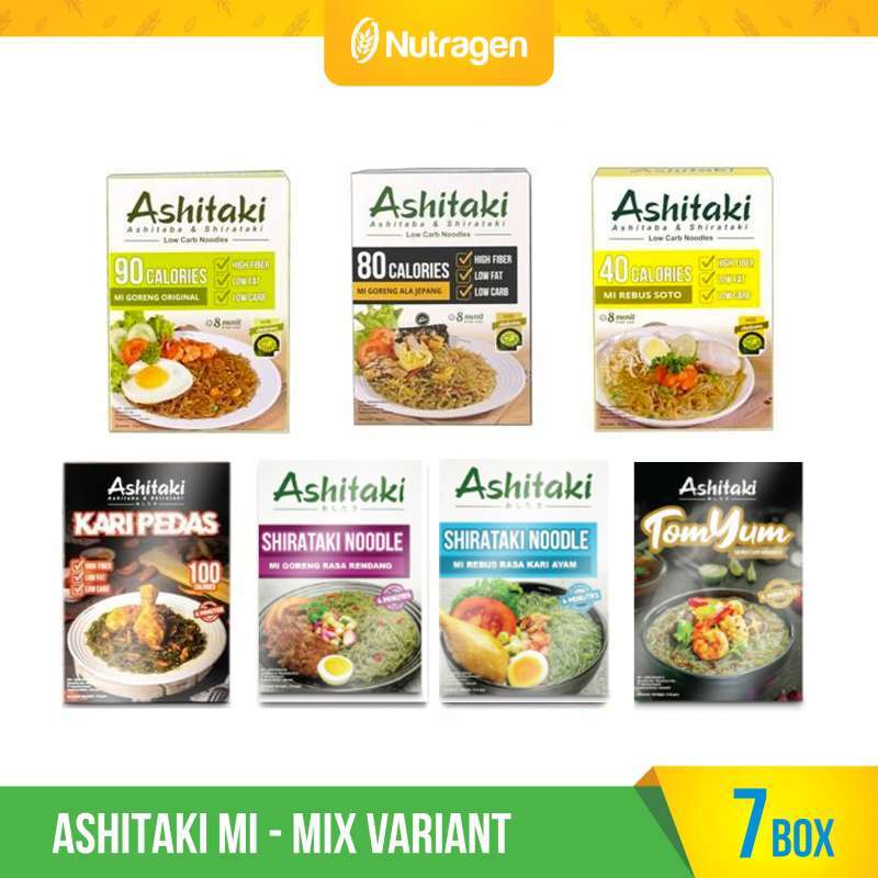 Jual Ashitaki Mi Instan Shirataki Mix Variant (7 box) di Seller ...