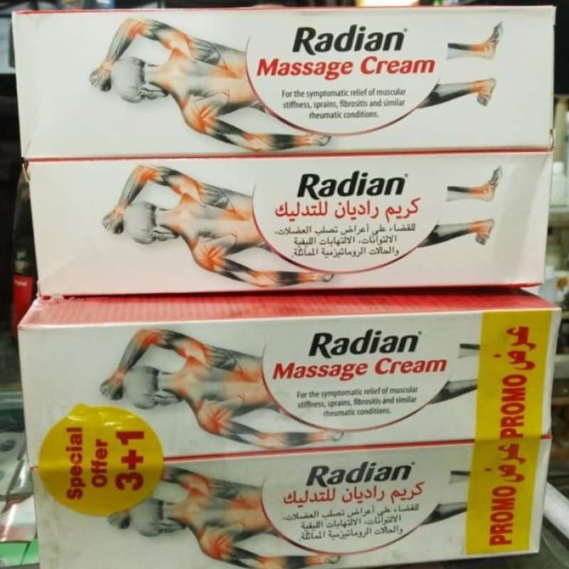 Promo Cream Radian Massage Cream Pijat Otot Saraf Kejepit import Arab ...