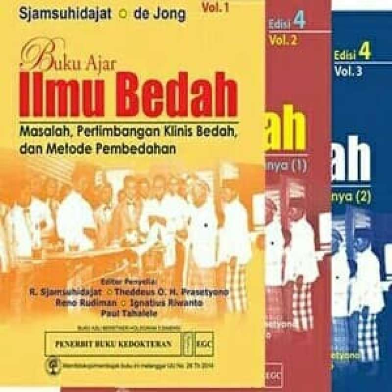 Promo BUKU AJAR ILMU BEDAH DE JONG EDISI 4 VOL 1,2&3 SET Diskon 23% di Seller Indah Library ...