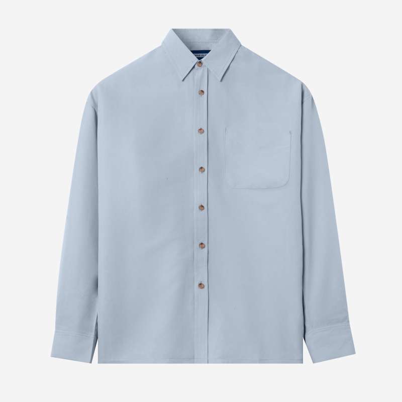 Promo Kemeja - Crema Long Sleeve - Light Blue Diskon 50% Di Seller ...