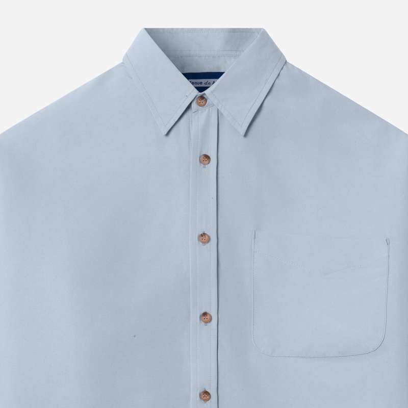 Promo Kemeja - Crema Long Sleeve - Light Blue Diskon 50% Di Seller ...