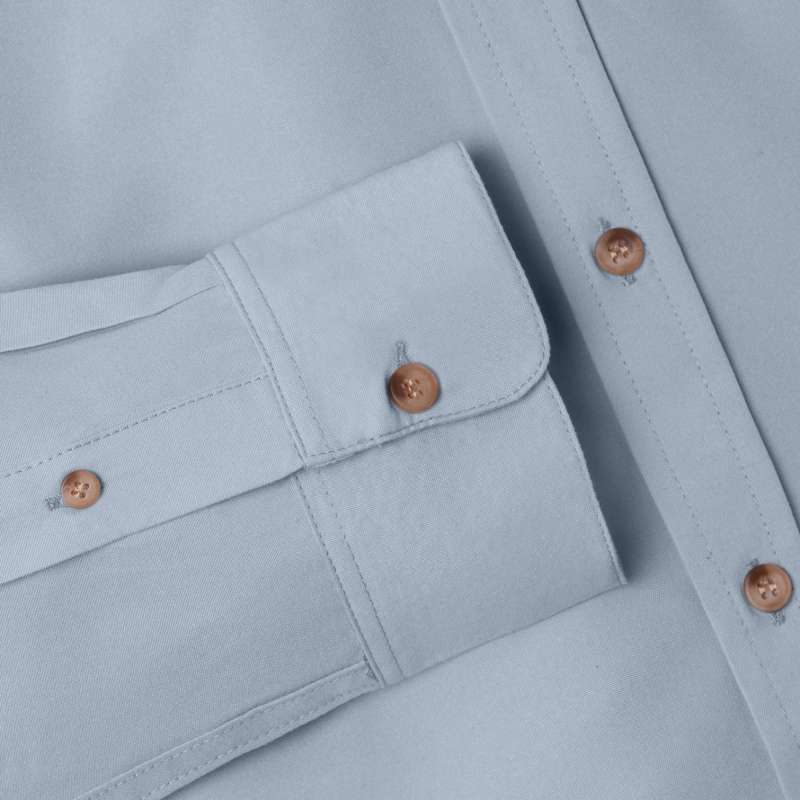 Promo Kemeja - Crema Long Sleeve - Light Blue Diskon 50% Di Seller ...