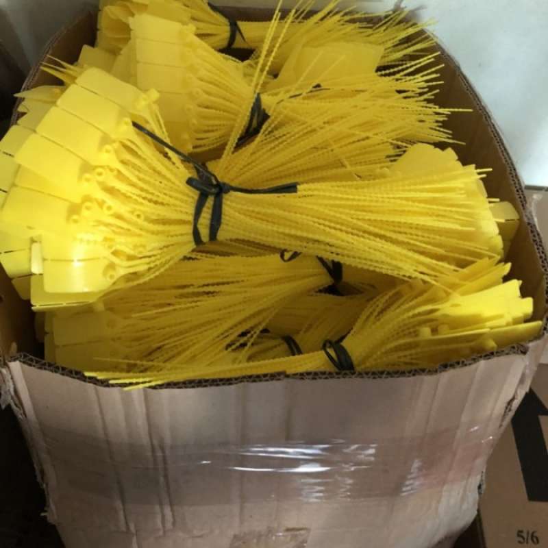 Promo SEGEL PENGAMAN PIN TABUNG APAR PEMADAM API / YELLOW SEAL PER 100 ...