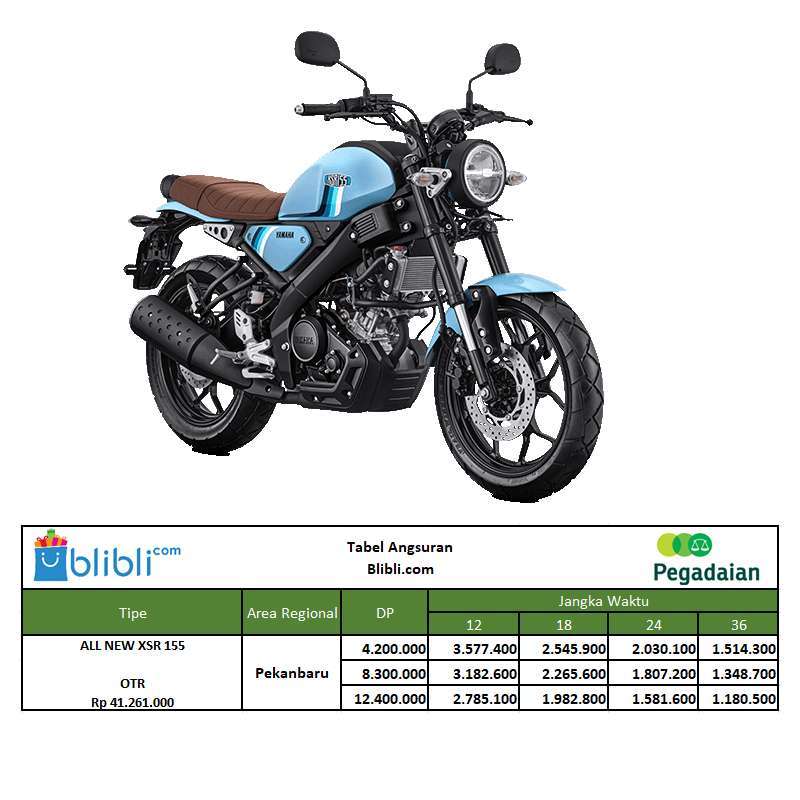 Jual Pegadaian - [dp] Yamaha All New Xsr 155 Sepeda Motor [otr Pekanbaru] - 20% Pekanbaru Light ...