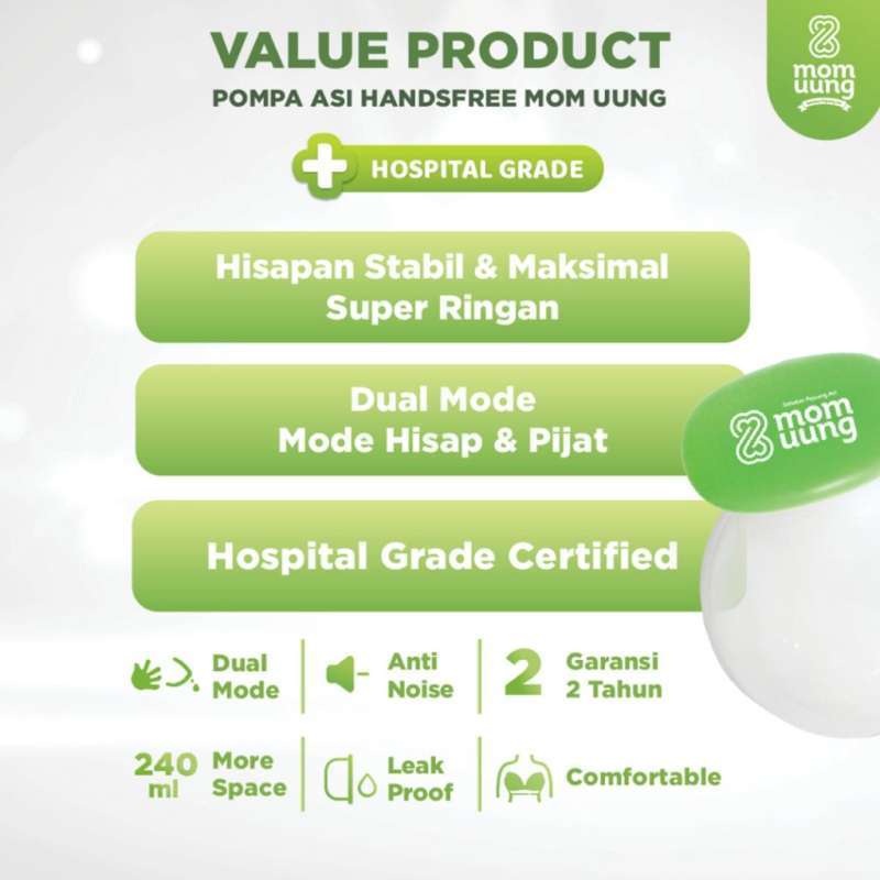 Jual Mom Uung Portable Breastpump - Pompa Asi Dual Mode Di Seller ...