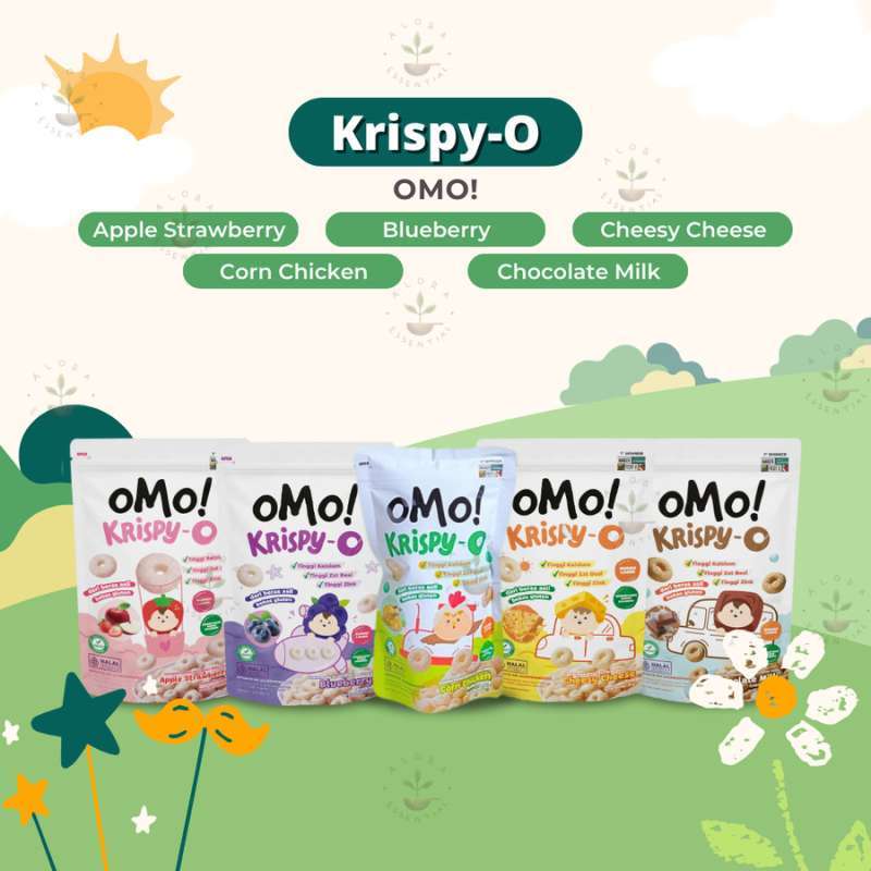 Jual Omo Krispy-o Snack Bayi 15g, Rasa Blueberry Di Seller Lavie Baby ...