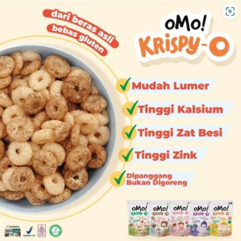 Jual Omo Krispy-o Snack Bayi 15g, Rasa Blueberry Di Seller Lavie Baby ...