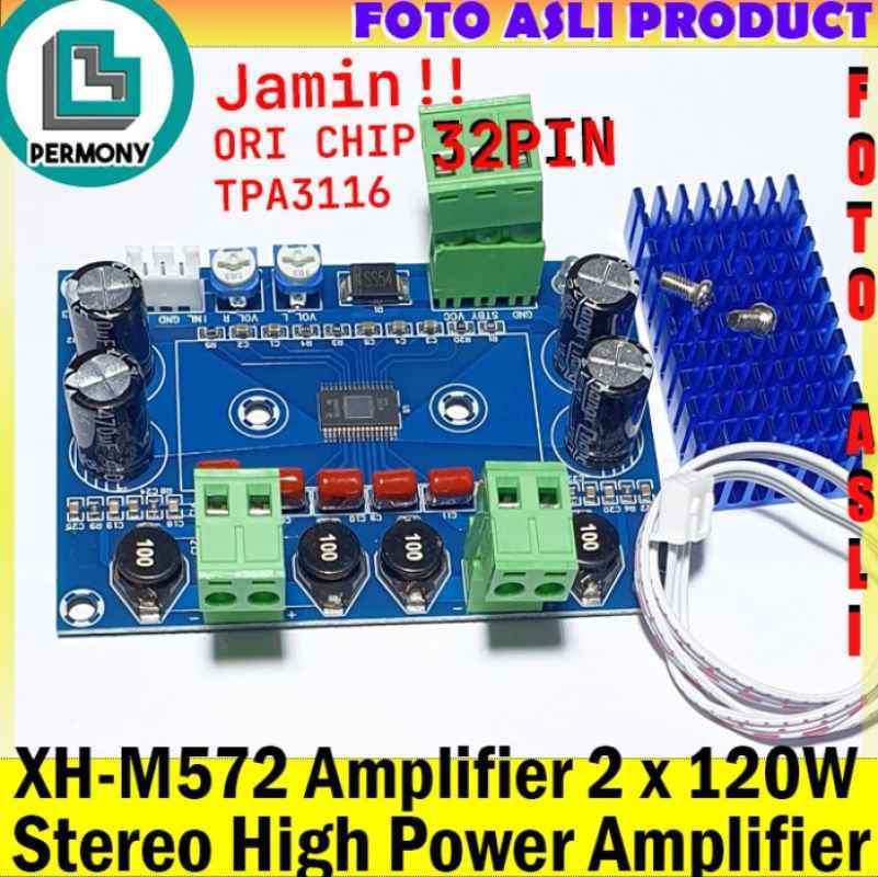 Jual Tpa3116d2 2x120w Xh-m574 Stereo Amplifier 2x120 Watt Class D Xh-m572 - Xh-m543 Di Seller ...