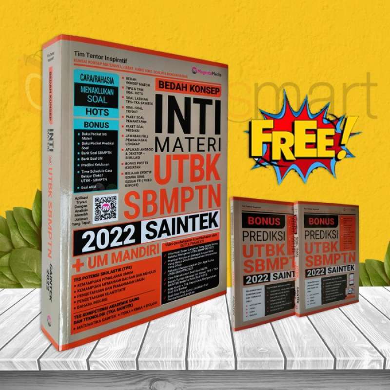 Jual Bedah Konsep Inti Materi Utbk Sbmptn Saintek 2022 + Um Mandiri Di Seller Hachi - Cengkareng ...
