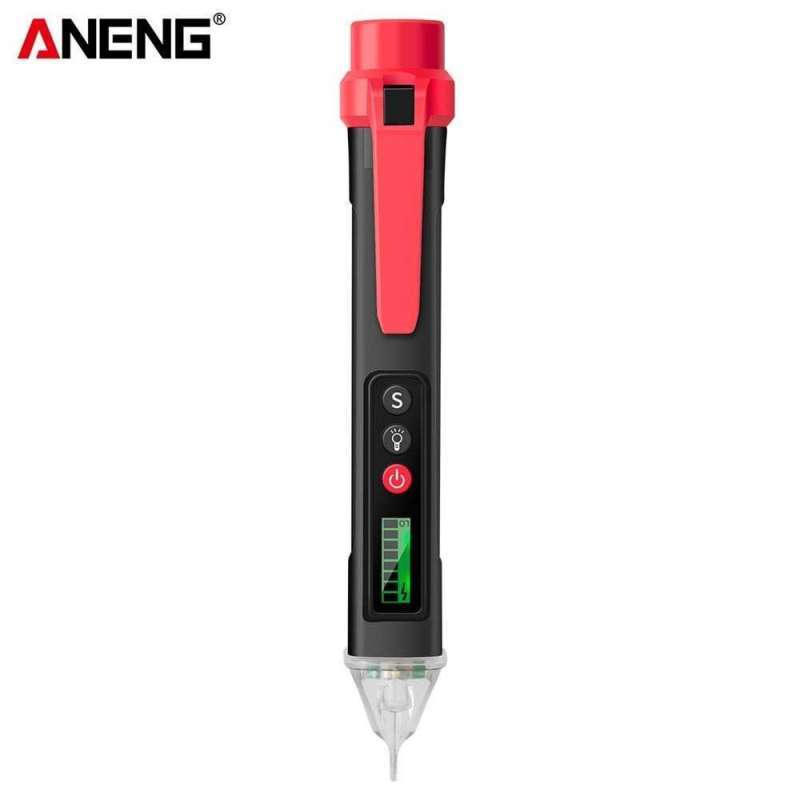 Promo Tespen Tester Pen Non Contact Ac Voltage Alert Detector 12-1000v ...