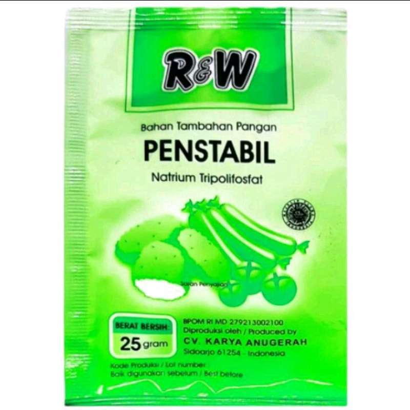 Jual R&w Penstabil 25gr Natrium Tripolifosfat Pengenyal Di Seller Toko ...
