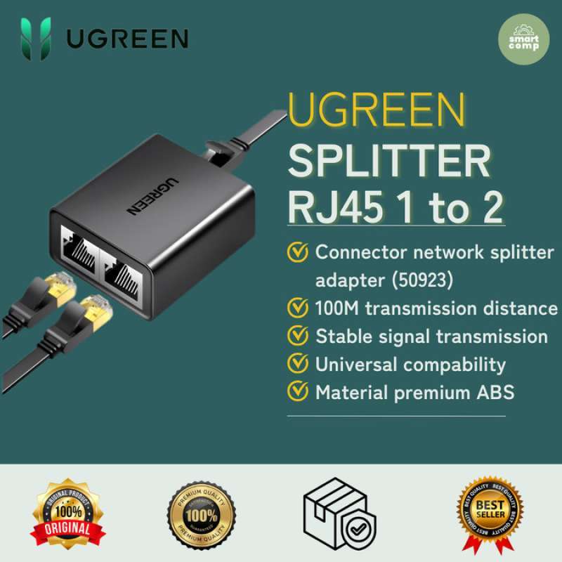 Jual Ugreen Splitter Rj45 Ethernet Connector Network Lan Adapter 50923 ...