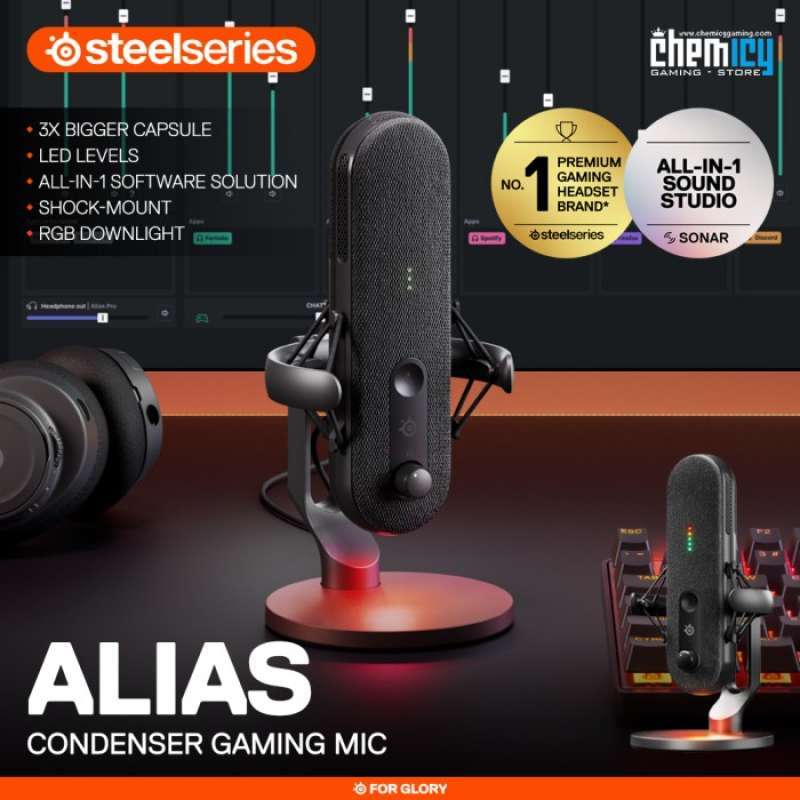 Jual Steelseries Alias Usb Condenser Gaming Microphone For Streaming Di ...