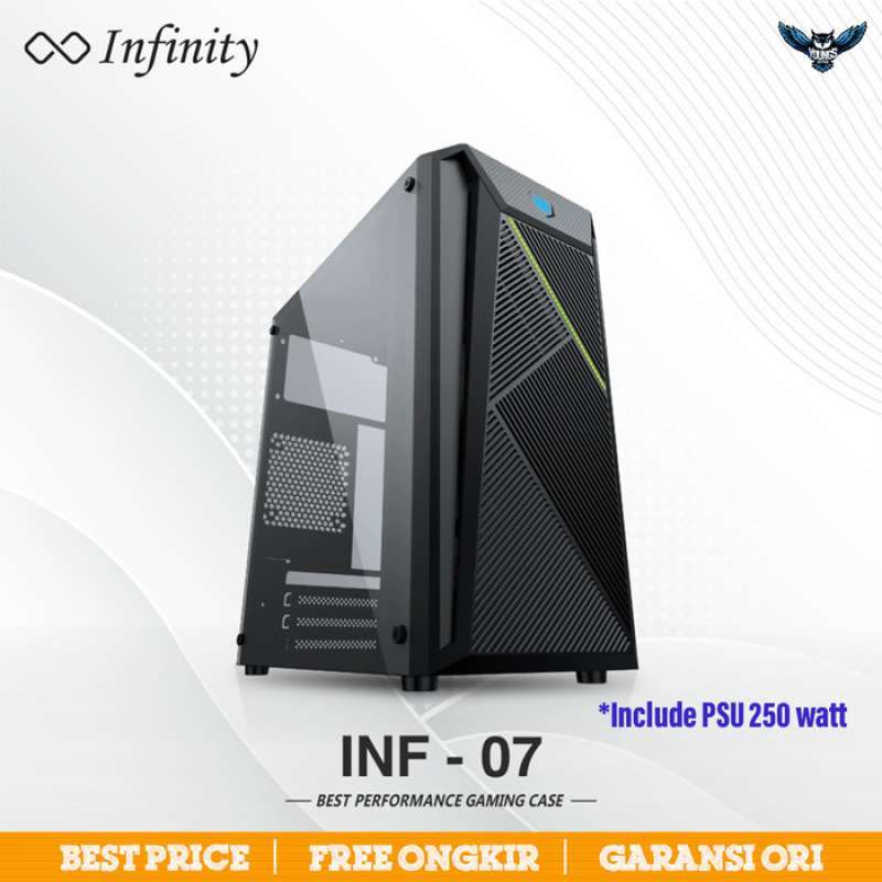 Jual Case Gaming Infinity F07 + Psu 250w | Matx | Rgb Front | Casing Inf-07 - F07+300w Di Seller ...