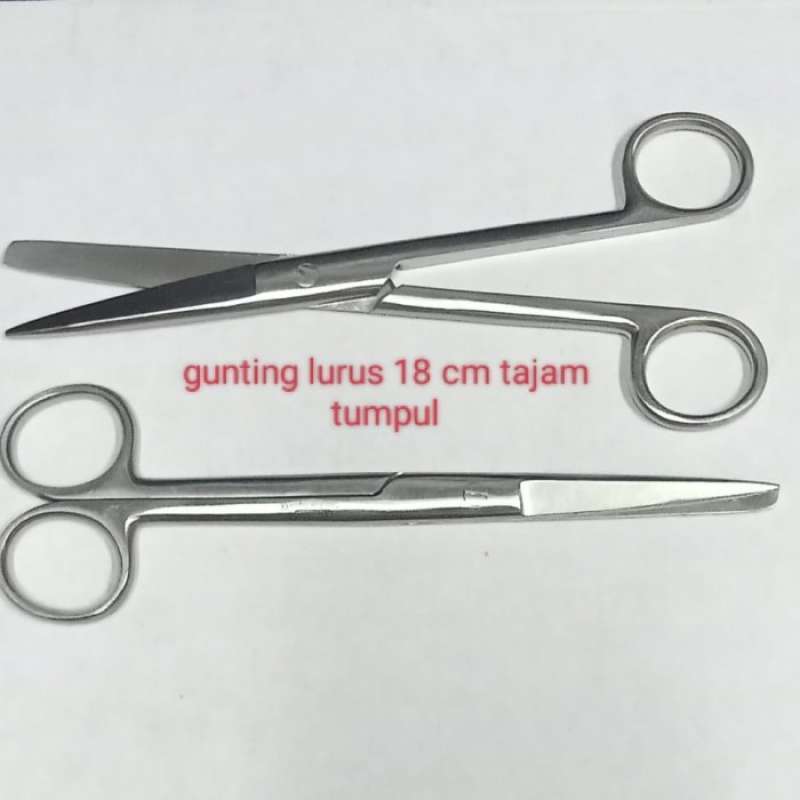Jual Gunting Bedah 18 Cm Tajam Tumpul Lurus / Bengkok Di Seller Kingyo ...