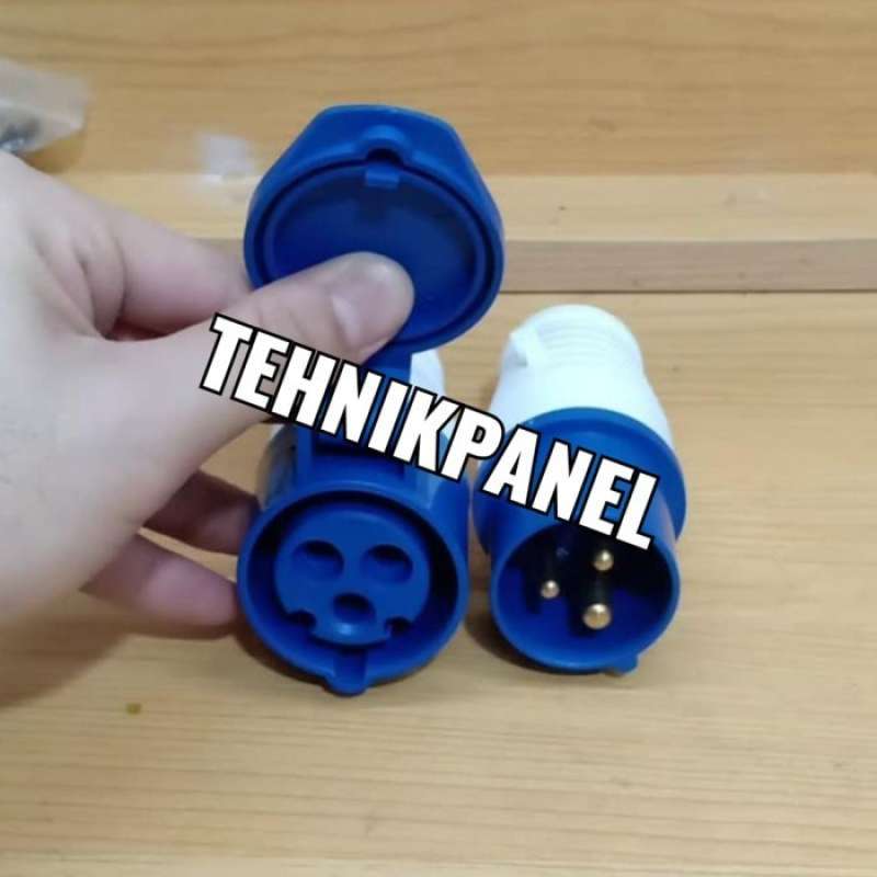 Jual Ptr Industrial Plug + Mobile Socket 16 Ampere 3 Pin/mobile 16a 3p ...