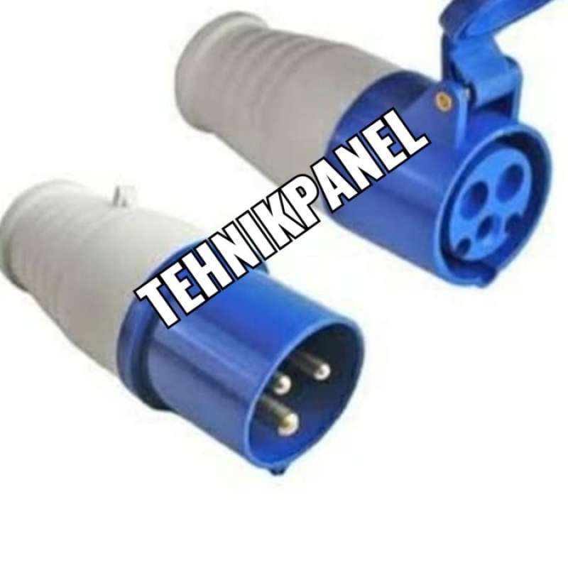 Jual Ptr Industrial Plug + Mobile Socket 16 Ampere 3 Pin/mobile 16a 3p ...