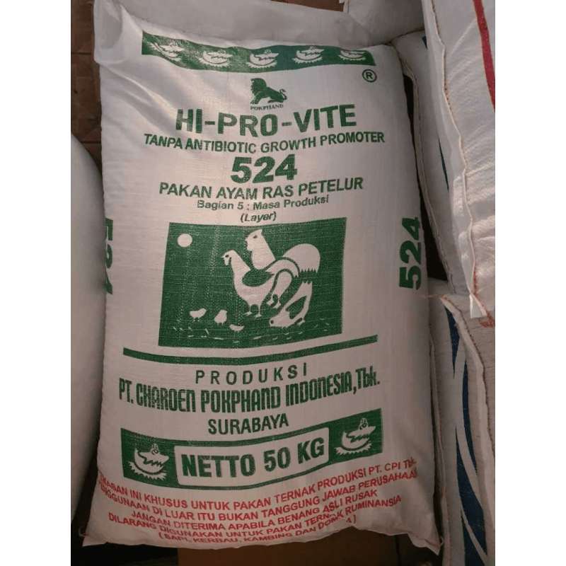 Jual 1 Kg Pakan Ayam Ras Petelur Masa Produksi Layer 324kj Hi Pro Vite Charoen Pokphand Japfa ...