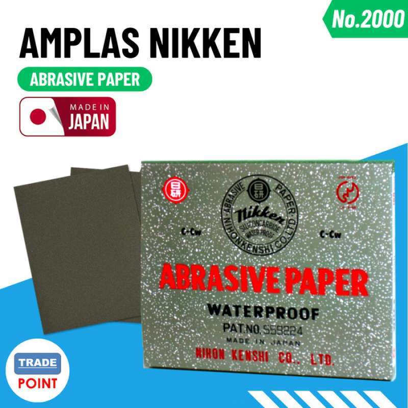 Promo #2000 (100 Lembar) Amplas Kertas Nikken Made In Japan - Abrasive ...