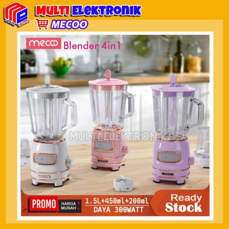 Promo Blender Mecoo 4 In 1 Multi Fungsi Wadah Kaca Low Watt Diskon 23% ...